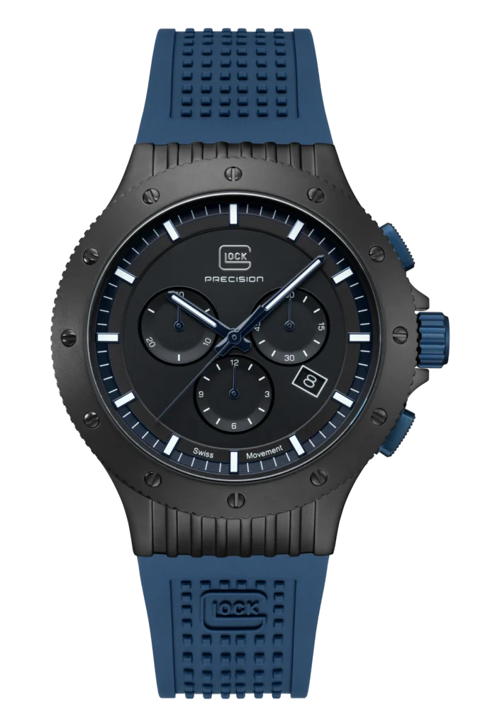 Glock 44mm Black Titanium Chronograph Watch - Argento Jewelry