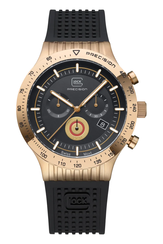 Glock 43mm Coyote Stainless Steel Chronograph Watch - Argento Jewelry